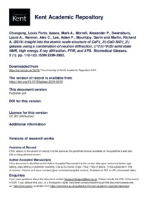 Insight into the atomic scale structure of CaF\(_2\)-CaO-SiO\(_2 ...